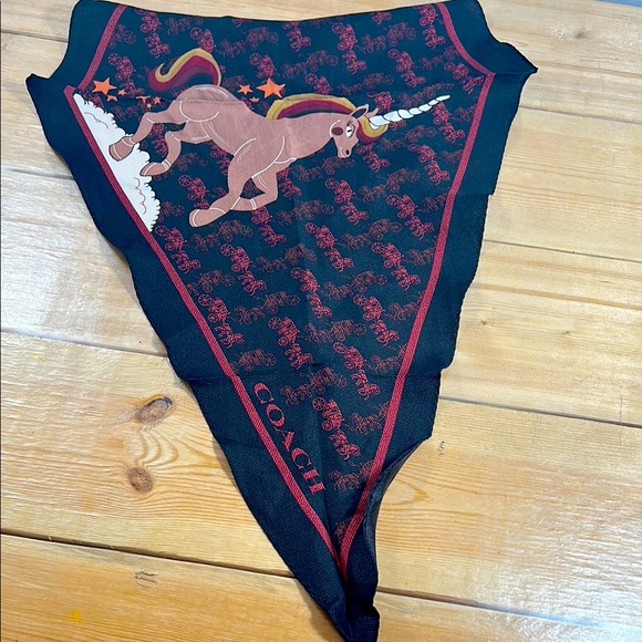 Coach | Accessories | Coach Unicorn Silk Diamond Scarf | Poshmark